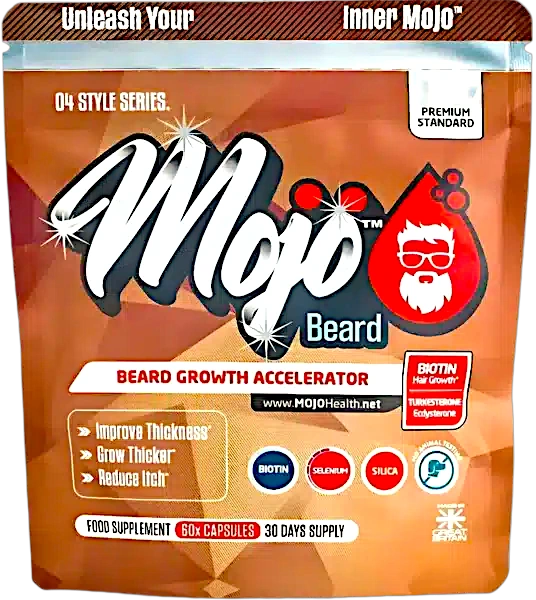 MOJO™ BEARD - Beard Growth Supplement | Beard Growth Stimulator ...