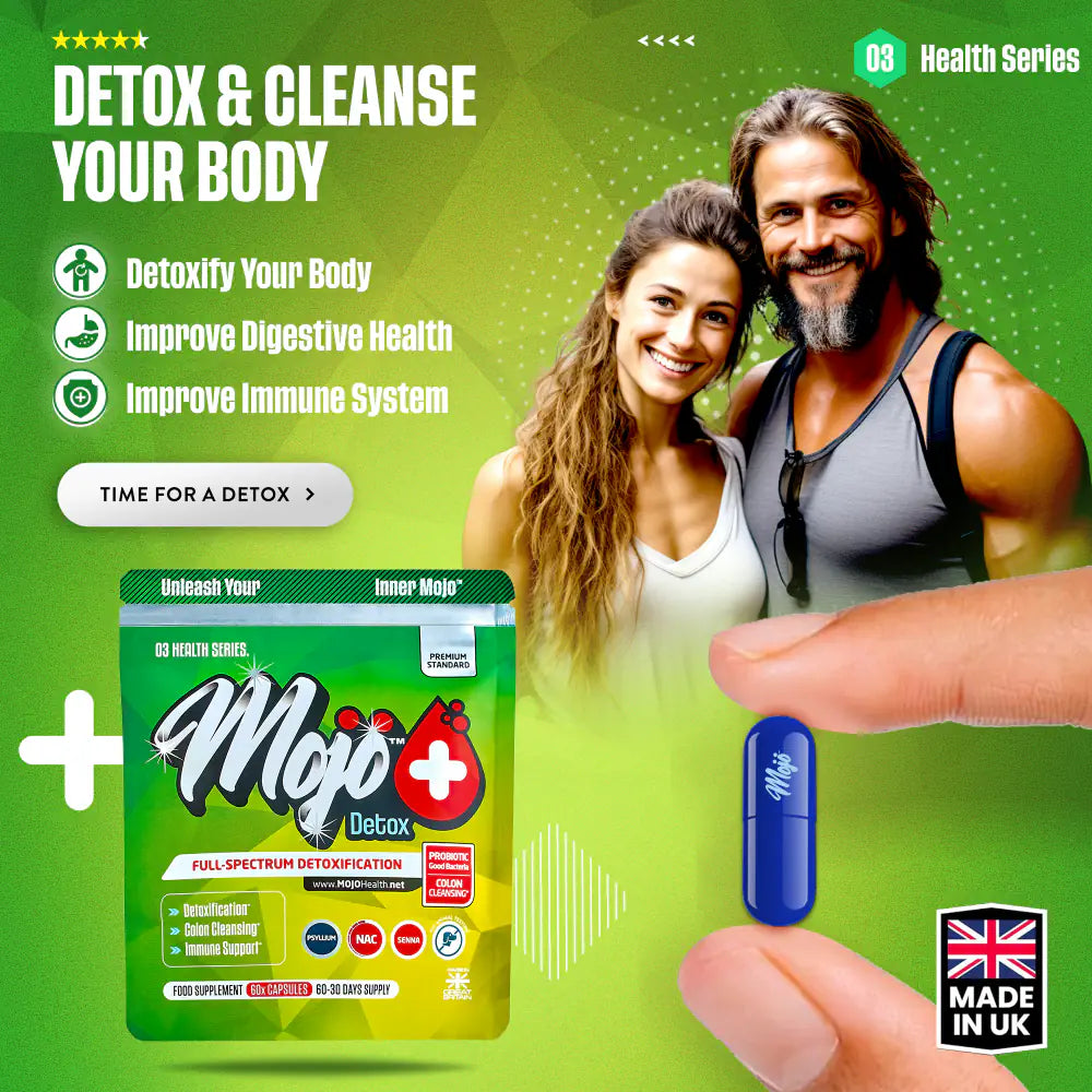 MOJO™ DETOX - Liver Detox | 4x Months Supply | Herbal Colon Cleanse ...