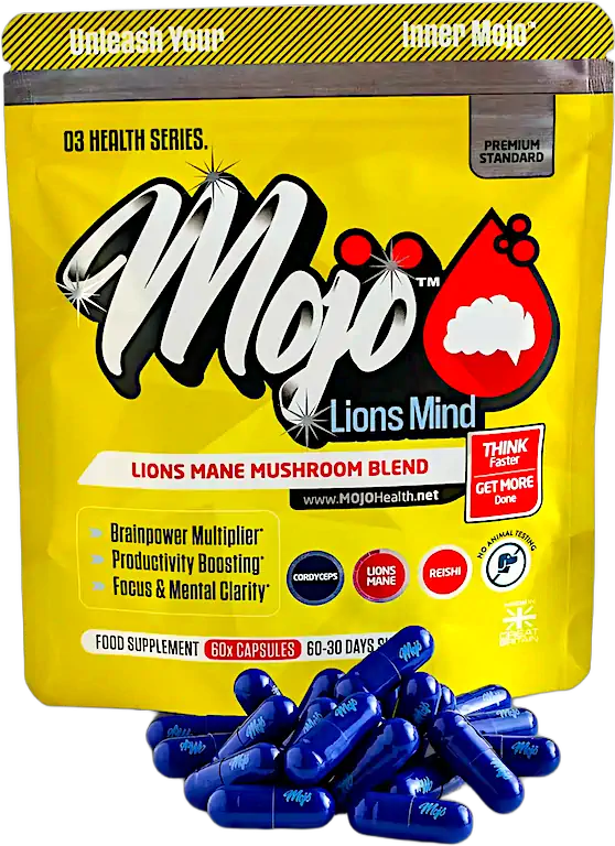 MOJO™ LIONS MIND NOOTROPIC | Lion's Mane Mushroom Complex Alpha Brain ...
